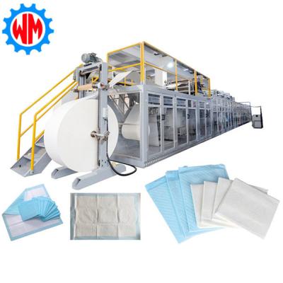 China High Efficiency Full Servo Sanitary Pad Production Line with ISO9001, 250 m/min Speed, 98% Qualification Rate for sale