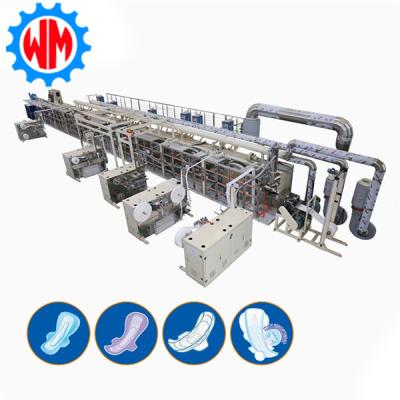China Automatic Full Servo Panty Liner Production Line 250 m/min High Speed with ISO9001 and 300KW Capacity for sale