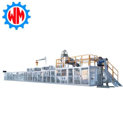 China Womeng Baby Diaper Production Line 600-800 Pieces/Minute Full Servo CE Certified 70 Tons for sale