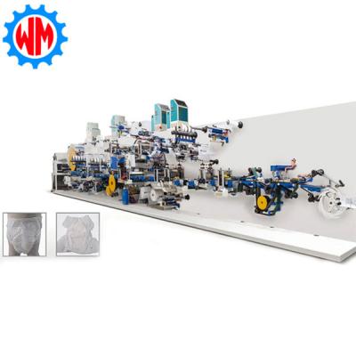 China 800pcs/Min Full Servo Baby Diaper Machine with 380V Power and ISO Certification for S/M/L/XL Production for sale