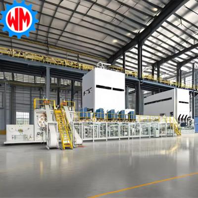 China 400 pcs/min Adult Diaper Production Line with PLC Control System and 35x7x4.5m Dimensions for sale