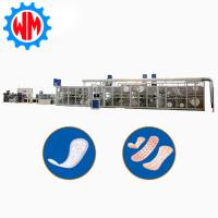 China Full Servo Sanitary Napkin Production Line with PLC Control and 98% Qualified Rate for Automated Manufacturing for sale