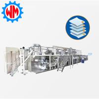 China Full Servo Sanitary Pad Production Machine 800 PPM with PLC Control and 70 Tons Weight for sale