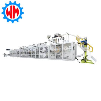 China Full Servo Sanitary Napkin Machine 1200 pcs/min with PLC Control and 380V Power Supply for sale