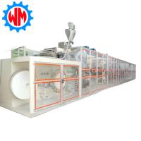 China PLC Control Automatic Full Servo Sanitary Napkin Production Line 26m x 5m with 400KW Power and OEM Support for sale