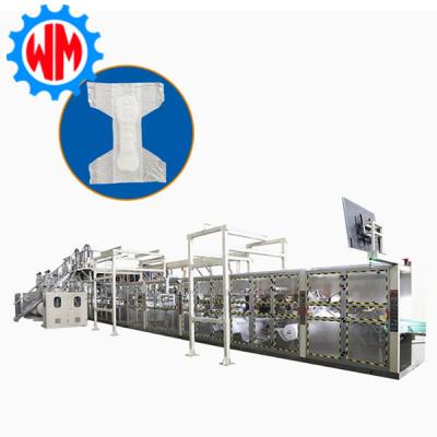 China 380V 50HZ Full Automatic Baby Diaper Production Line - 800pcs/min Speed with PLC Control System for sale
