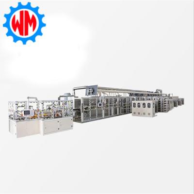 China Full Servo Baby Diaper Manufacturing Machine 380V 50HZ with 500 PPM Capacity and 70 Ton Weight for sale