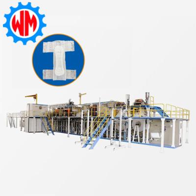 China Intelligent Operation Adult Diaper Production Line - 90 Tons, 400KW Capacity, 98% Qualified Rate Automatic Machine for sale