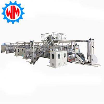 China Customized Automatic Diaper Production Machine 90 Tons 380V with 98% Qualified Rate for Industrial Manufacturing for sale