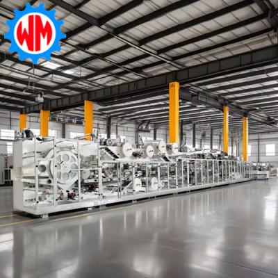 China Automatic Adult Diaper Production Line 35m×6m×4.5m with 380V Power and 98% Qualified Rate for sale