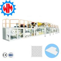 China High Speed Full Servo Adult Diaper Production Line 250-400 pcs/min PLC Control for sale
