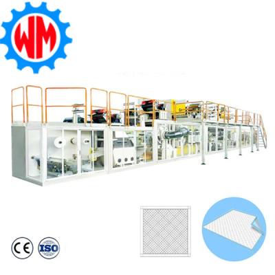 China High Speed Full Servo Adult Diaper Production Line 250-400 pcs/min PLC Control for sale