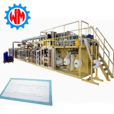 China Full Servo Underpad Making Machine 350m/min with Auto Stacker, 205KW Power, CE Certified Industrial Equipment for sale