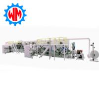 China PLC Underpad Machine 250 Meters/Min Production Line with 205KW Power and 70 Ton Weight for sale