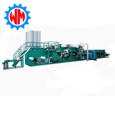 China Full Servo Underpad Manufacturing Machine 350m/min High Speed 205KW with PLC Control System for sale