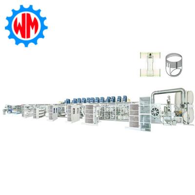 China 600pcs/min Full Servo Baby Training Pants Production Line with 380V Power and 205KW Capacity for sale
