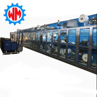 China Intelligent Sanitary Napkin Machine 400KW 50T High Efficiency Automatic Production Line for sale