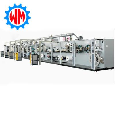China Advanced Sanitary Napkin Production Line with PLC Control, Vision Inspection & 50 Tons Weight Capacity for 680-950mm Products for sale