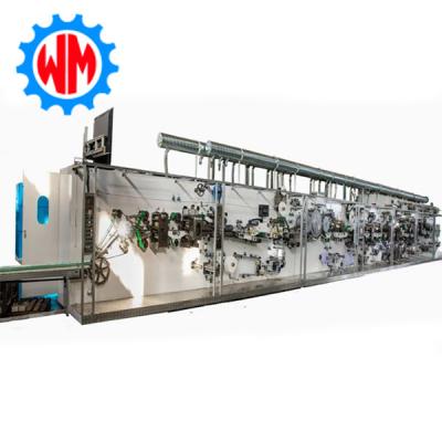 China Pet Disposable Diaper Machine with 800 PPM Production Speed and 60 Tons Weight for Hygienic Manufacturing for sale