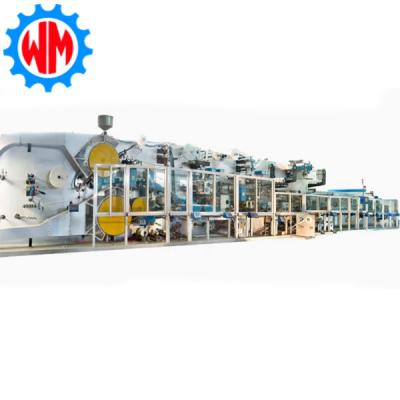 China Advanced Lady Pant Production Line with 500pcs/min Speed and 205KW Capacity for Adult Diaper Manufacturing for sale