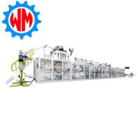 China PLC Controlled HMI Sanitary Napkin Manufacture Line Easy Parameter Setting Function Switching for sale