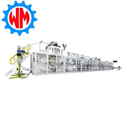 China PLC Controlled HMI Sanitary Napkin Manufacture Line Easy Parameter Setting Function Switching for sale