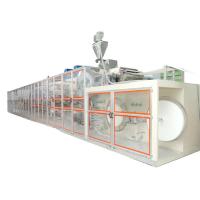 China PLC Controlled HMI Sanitary Napkin Manufacture Line Easy Parameter Setting Function Switching for sale