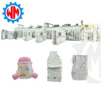 China PLC Controlled Baby Diaper Making Line 380V 50HZ Dual Track Production for sale