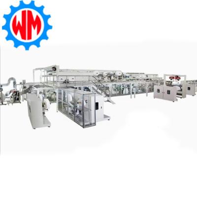 China 250-300kw Full Servo Baby Diaper Production Line 800pcs/min High Speed for sale