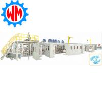 China Big Ring Waist Baby Diaper Production Line 600-800 Pcs/Min with 205KW Power and 97% Qualified Rate for sale