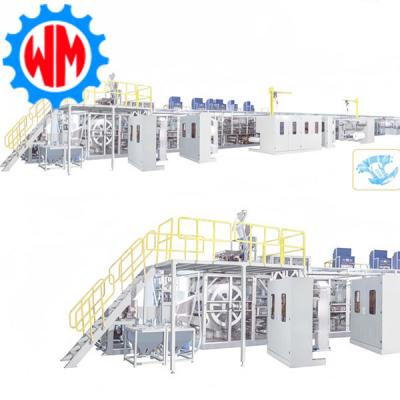 China Customized Big Ring Waist Baby Diaper Production Line 600pcs/Min with 205KW Power and 97% Qualified Rate for sale