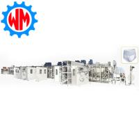 China Big Ring Waist Baby Diaper Making Machine 500-800 Pcs/Min with 97% Efficiency and PLC Control System for sale