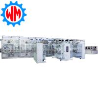 China Full Servo Baby Diaper Making Machine 600pcs/min 70 Tons with PLC Control and Auto Packaging System for sale