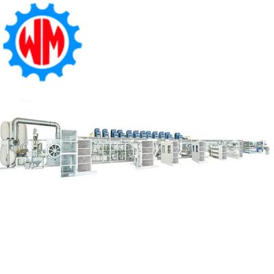 China Full Servo PLC Baby Training Pants Production Line - 600pcs/Min Design Speed, 500pcs/Min Working Speed, 380V Power for sale