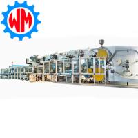 China PLC HMI Sanitary Napkin Manufacturing Line 380V 50Hz 300m/h Production Efficiency for sale