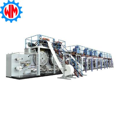 China WM-A957 High Speed Adult Diaper Machine 400pcs/min Full Automatic Production Line for sale