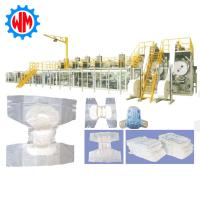 China CE Certified Adult Diaper Production Line 90% Efficiency 400KW HMI Operating Diaper Making Machine for sale