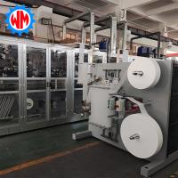 China CE Certified Adult Diaper Production Line 90% Efficiency 400KW HMI Operating Diaper Making Machine for sale