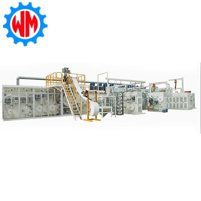 China Smart Automation Control Panel Adult Diaper Production Line 400pcs/min Custom Color for sale