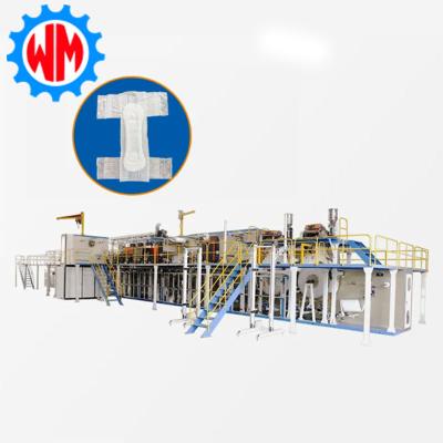 China WM-A-DC04 Adult Diaper Production Line 400pcs/min PLC Control Energy Saving for sale