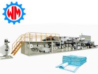 China WM-MT03 Underpad Manufacturing Machine 205KW Power Capacity 250 m/min Speed with PLC Control System for sale