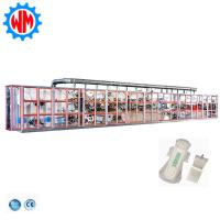China Disposable Womeng Sanitary Pad Machine Servo Motor Control SAP Raw Material for sale