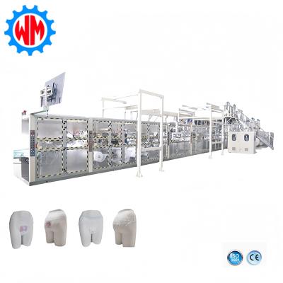 China Sanitary Napkin Making Machine 1200pcs/min Menstrual Panties Production Line for sale