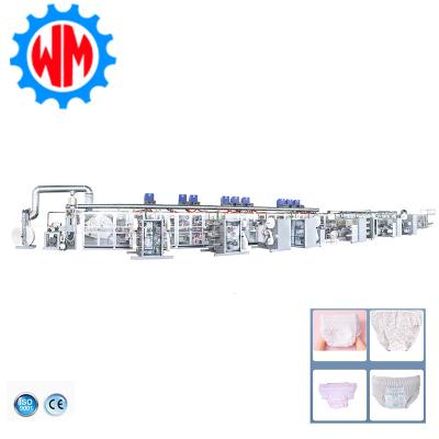 China Full Servo Sanitary Pad Menstrual Panties Making Machine 400pcs/min with CE Certification 220V/380V Power for sale