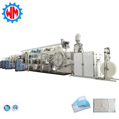 China High Speed Full Servo Underpad Production Line 350m/min with CE Certification and PLC Control System for sale