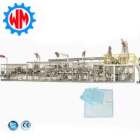 China Full Servo Mattress Pad Making Machine 250-350m/min Underpad Production Line CE for sale