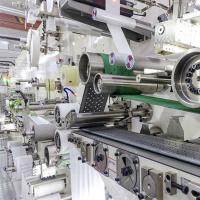 China Sanitary Pad Production Line 800-1200 PPM PLC Control ISO9001 Factory Supplier for sale