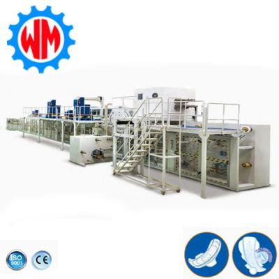 China Intelligent Control Sanitary Pad Making Machine 1200pcs/ min Stable Work for sale