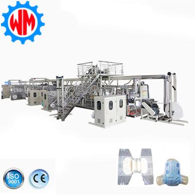 China CE ISO9001 Approved High Speed Adult Diaper Production Line 98% Qualified Rate for sale
