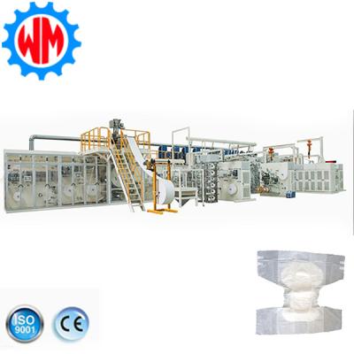 China Full Servo 350pcs/min Adult Diaper Making Machine Multi-Specification Quickly Switch for sale